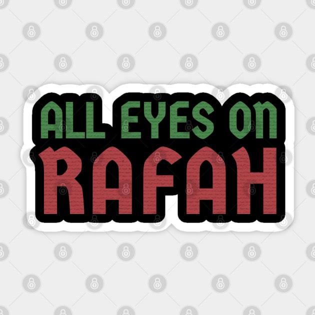 all eyes on rafah - All Eyes On Rafah - Sticker | TeePublic