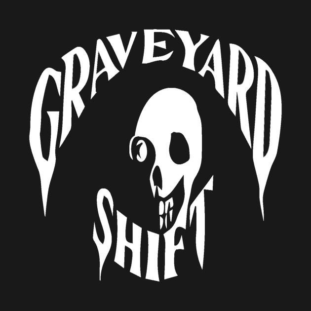 Graveyard Shift Skull Logo - Retrologos - T-Shirt | TeePublic