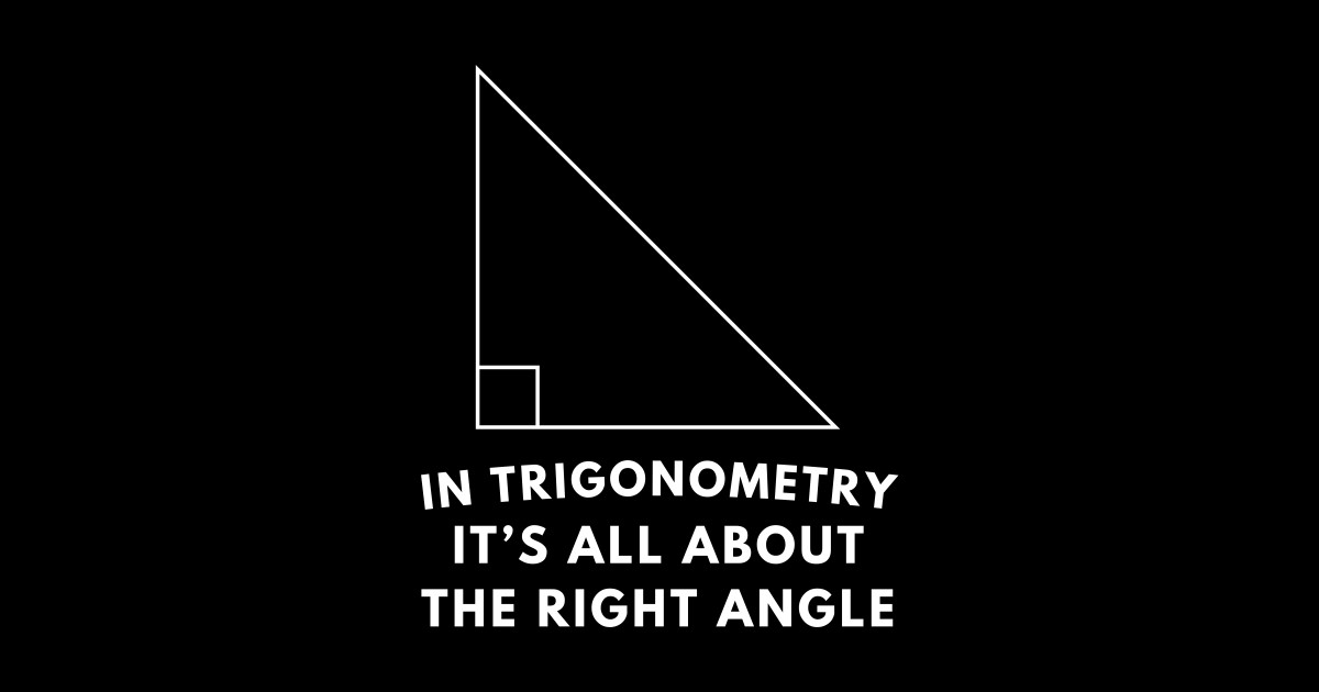In Trigonometry It’s All About the Right Angle | Funny Trigonometry ...