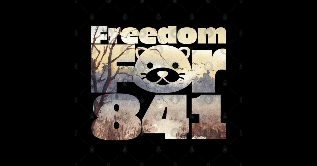 Freedom For 841 Otter - Freedom For 841 - Sticker | TeePublic