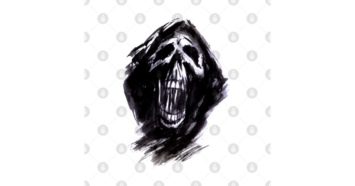 Screaming Skull - Skull - Posters and Art Prints | TeePublic