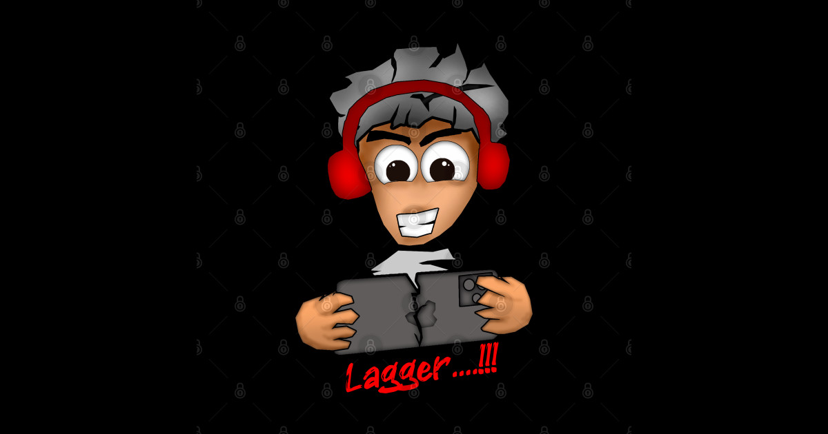 Lagger Player In Game - Gamer - Sticker | TeePublic
