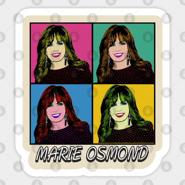 Marie Osmond 80s Pop Art Style - Marie Osmond - Sticker | TeePublic
