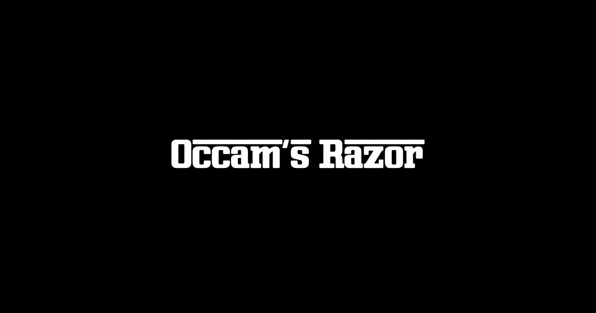Occam's Razor - Band - Sticker | TeePublic