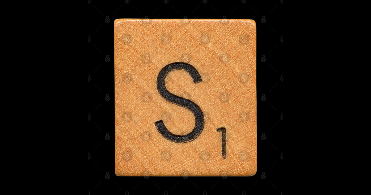 Scrabble Tile 'S' - Scrabble - Sticker | TeePublic