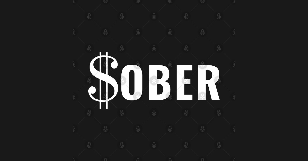 Sober Dollar Sign - Sober - T-Shirt | TeePublic