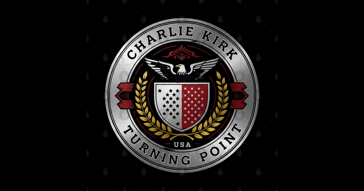 Charlie Kirk Turning Point Official Style Logo Badge Conservative ...