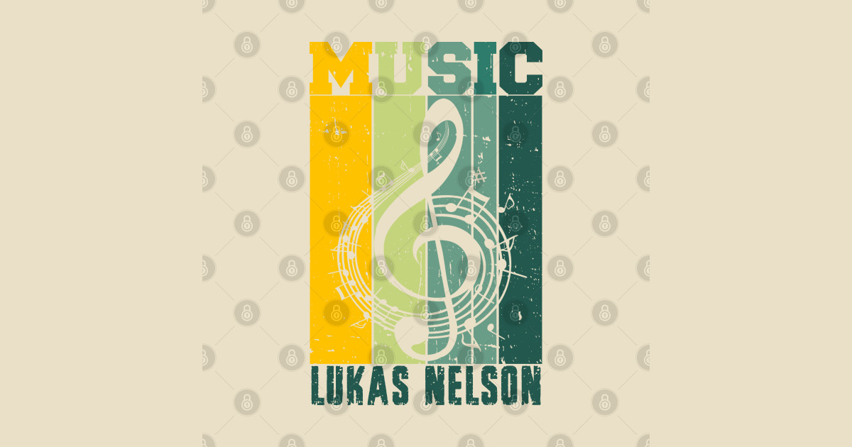 lukas nelson | vintage musical note - Lukas Nelson - T-Shirt | TeePublic