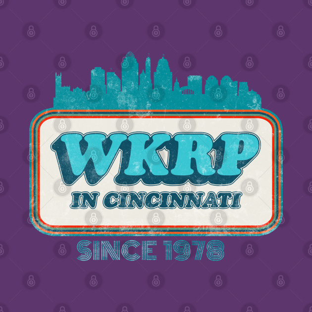 WKRP in Cincinnati Cracked Logo - Wkrp In Cincinnati - Tapestry | TeePublic