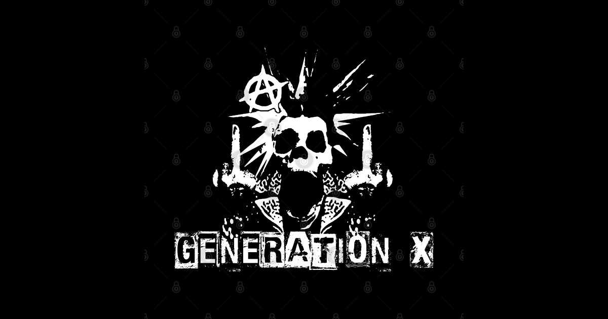 generation x skeleton punk - Generation X - Sticker | TeePublic