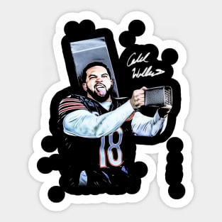 Caleb Williams Cheese Grater Stickers for Sale | TeePublic