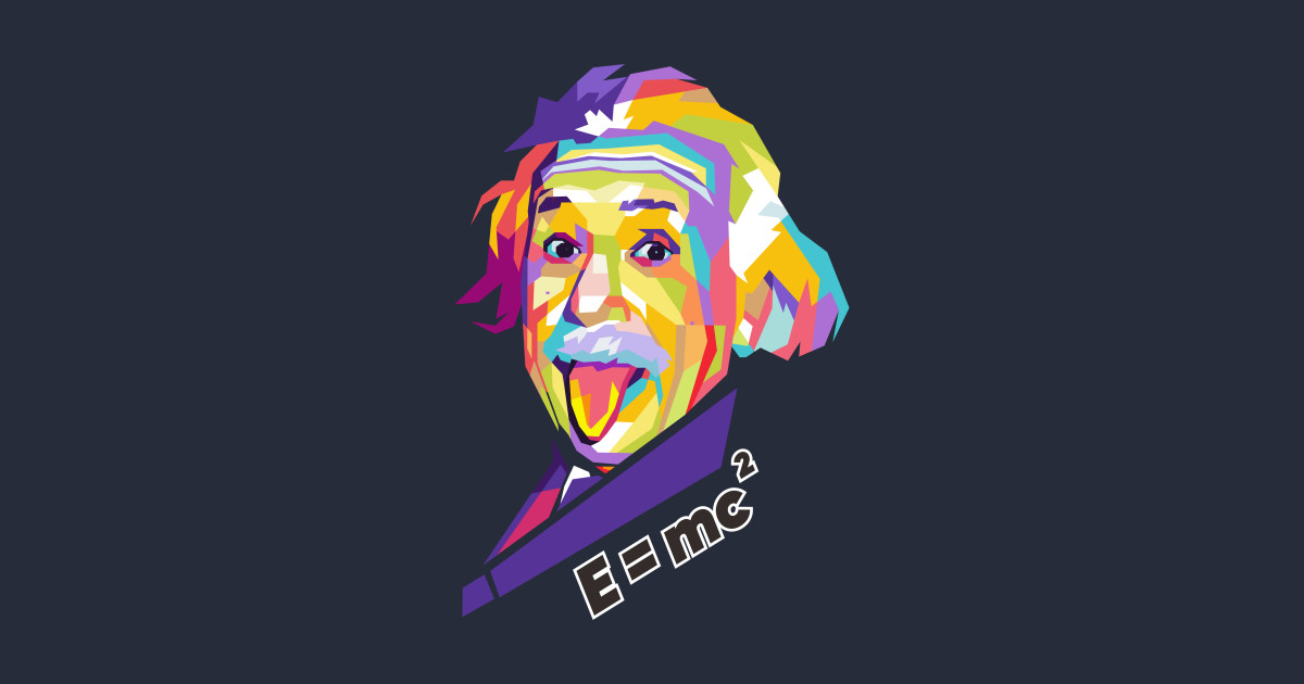 einstein iconic pose - Albert Einstein - T-Shirt | TeePublic