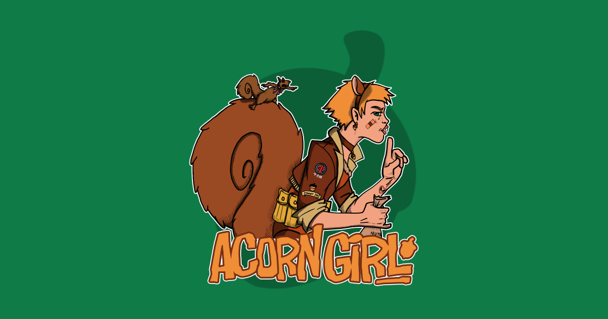 Acorn Girl - Squirrel Girl - T-Shirt | TeePublic