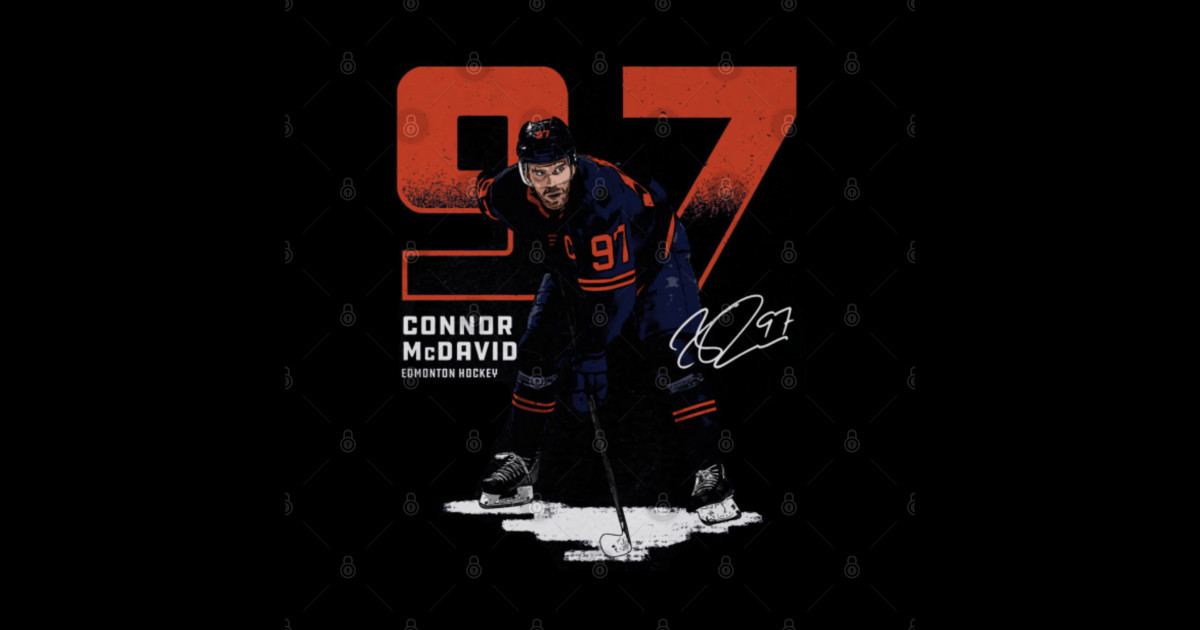 Connor Mcdavid Edmonton Outline - Connor Mcdavid - Sticker | TeePublic