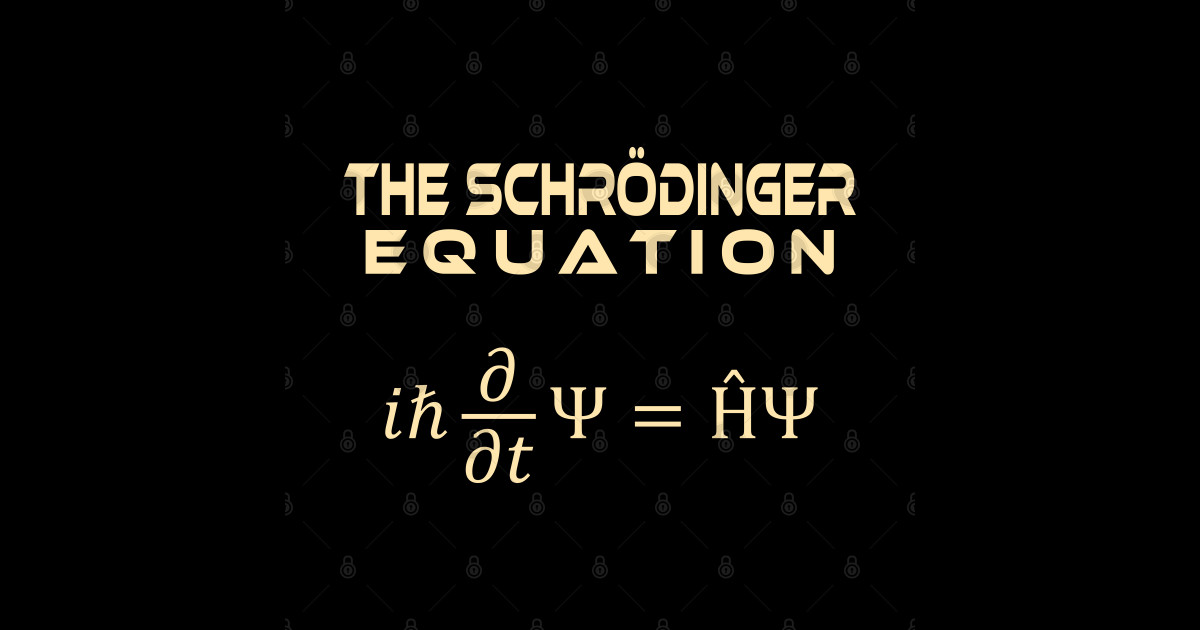 the Schrödinger Equation - Quantum Theory - Sticker | TeePublic
