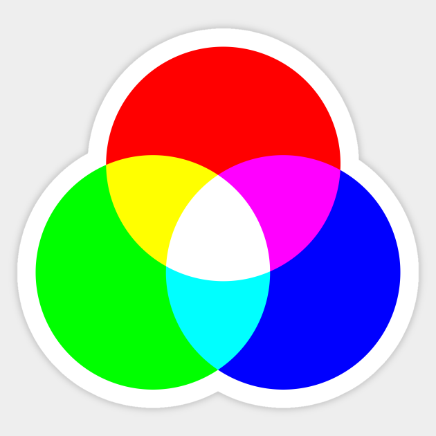Red Green Blue Color Light - Colors - Sticker | TeePublic