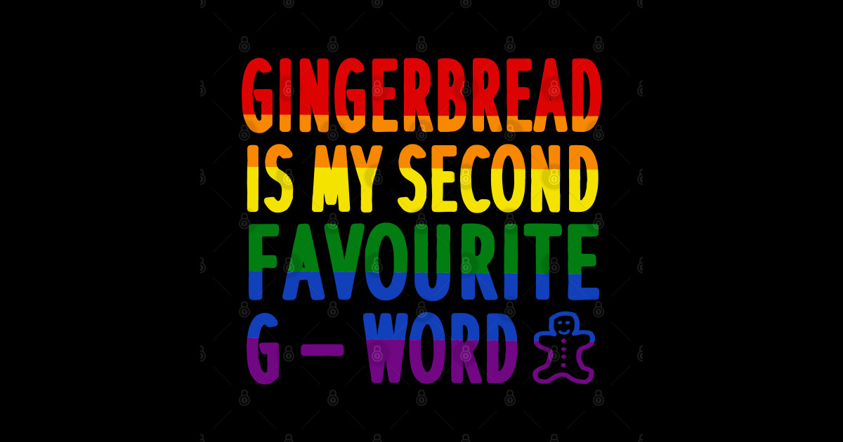Gingerbread male Christmas Pride LGBT Queer - Gingerbread Gay ...