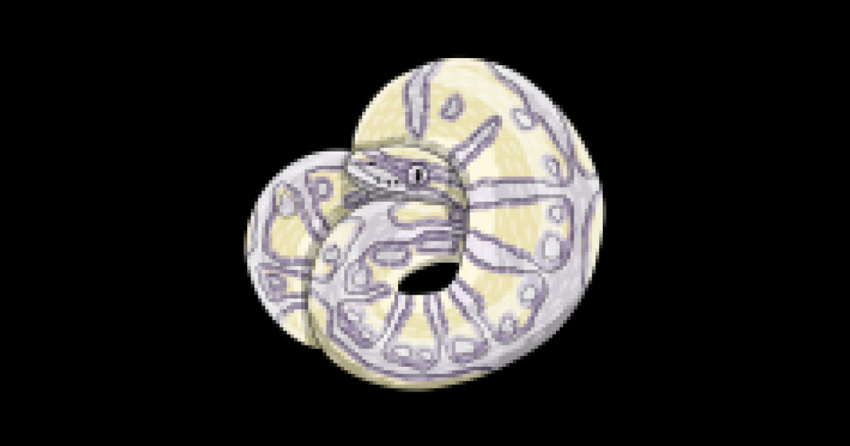 8bit Butter clown enchi ball python - 8bit - Posters and Art Prints | TeePublic