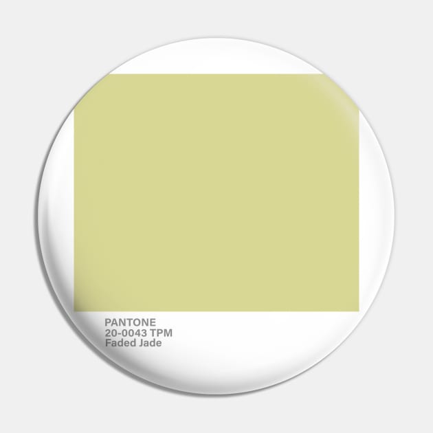 pantone 20-0043 TPM Faded Jade - Pantone Color - Pin | TeePublic