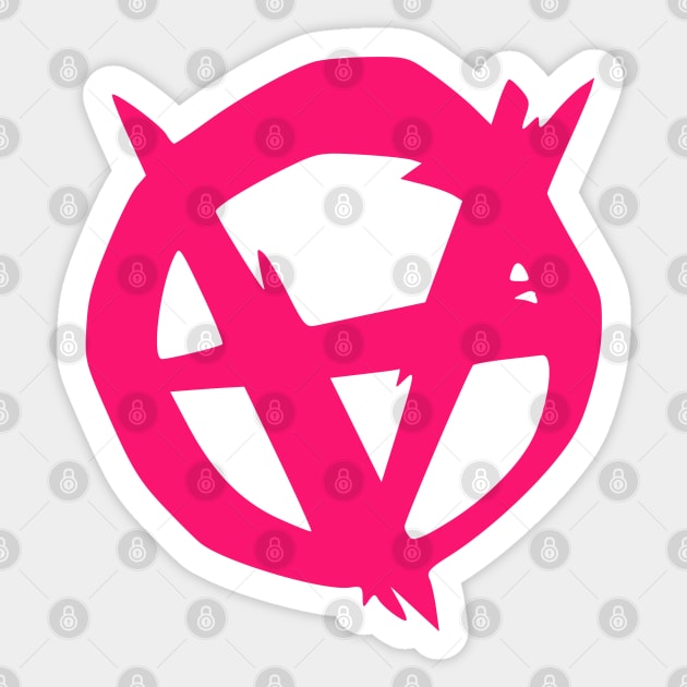 Anarchy in Distress - Upside down Anarchy (hot pink) - Anarchy ...