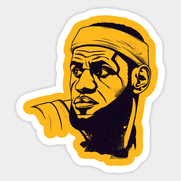 Lebron King James - Lebron King James - Sticker | TeePublic