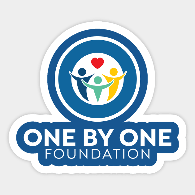One By One Foundation - white logo & lettering - One By One Foundation ...