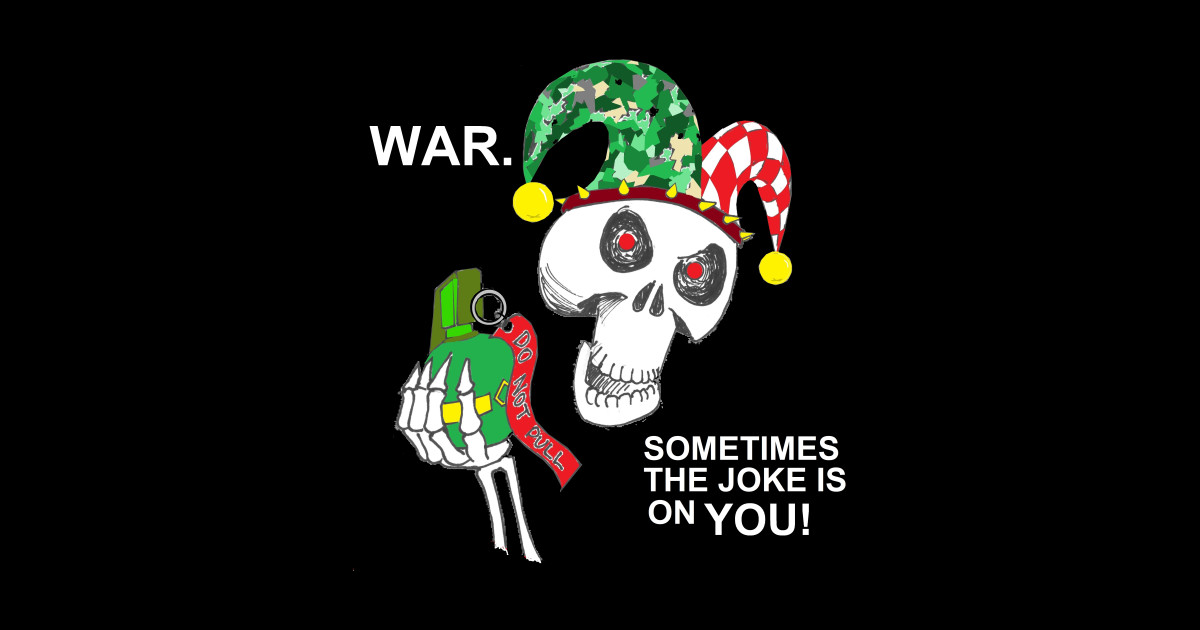 War Jester - Army - Sticker | TeePublic