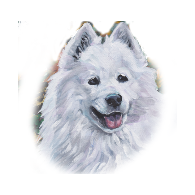 samoyed Fine Art Painting - Samoyed - Long Sleeve T-Shirt | TeePublic