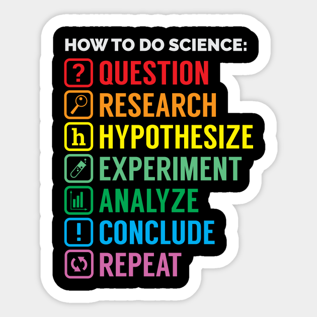 Scientific Method - Scientific Method - Sticker | TeePublic
