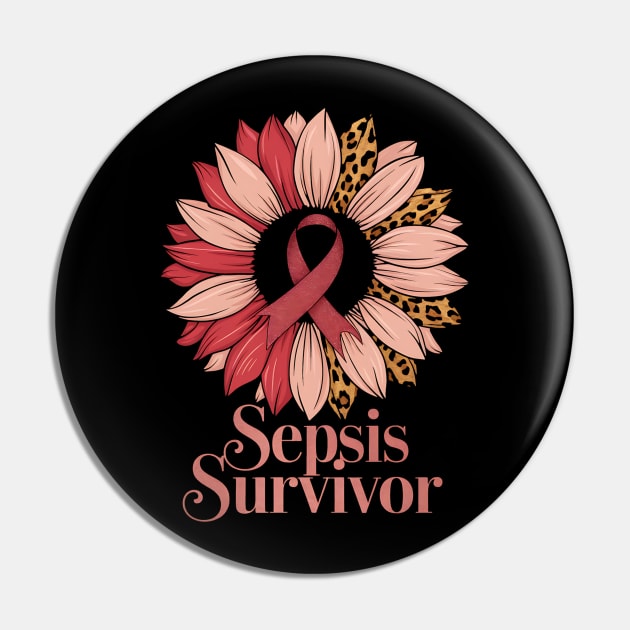 Sunflower Red Ribbon Sepsis Survivor Awareness - Sunflower Red Ribbon ...