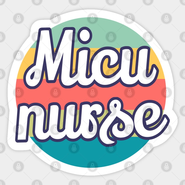 MICU Nurse Medical Intensive Care Unit Nurse Retro - ICU Nurse Gift ...