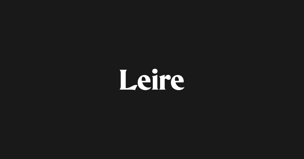 Name Leire Deneane Font White - Leire - T-Shirt | TeePublic
