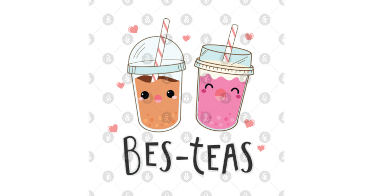 Bes Teas Besties Boba Best Friends Bubble Tea Bes Teas Cute Kawaii