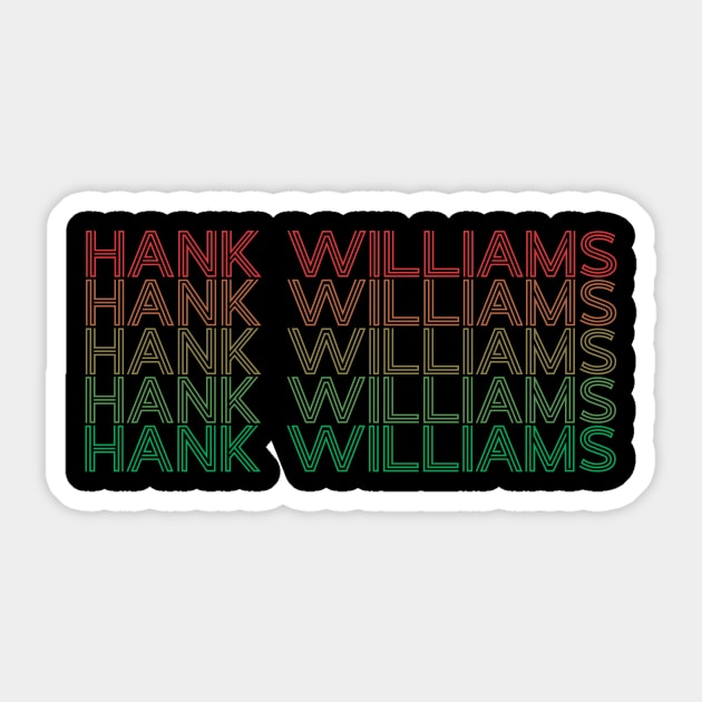 arjunthemaniac, Hank Williams - Hank Williams - Sticker | TeePublic