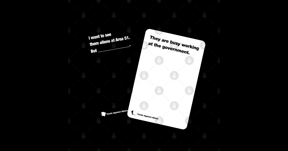Area 51: Card Against Aliens - Area 51 - Sticker | TeePublic