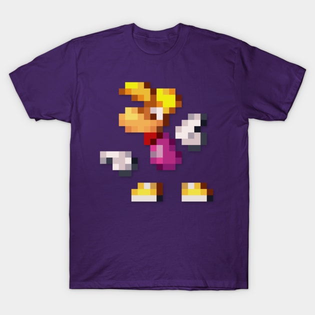 Rayman low-res pixelart - Rayman - T-Shirt | TeePublic