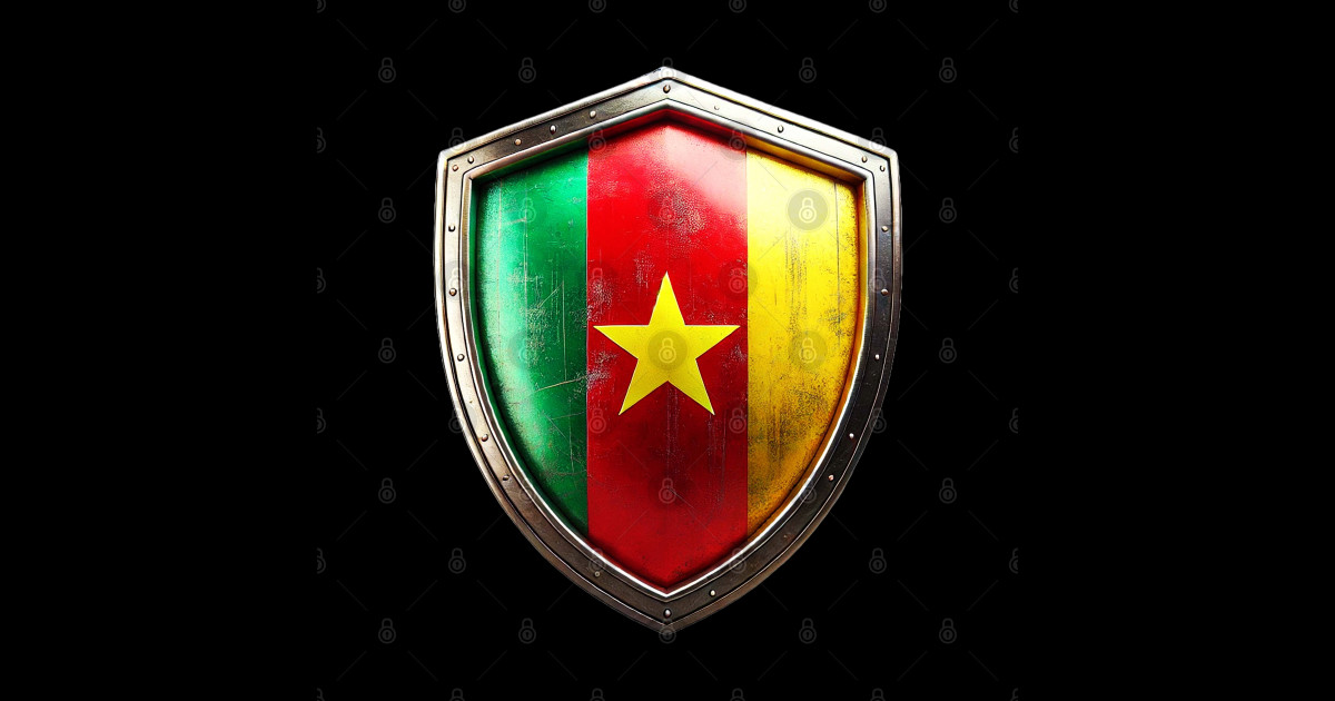 Cameroonian Shield of Unity – Strength and Heritage Emble - Cameroon - Sticker | TeePublic