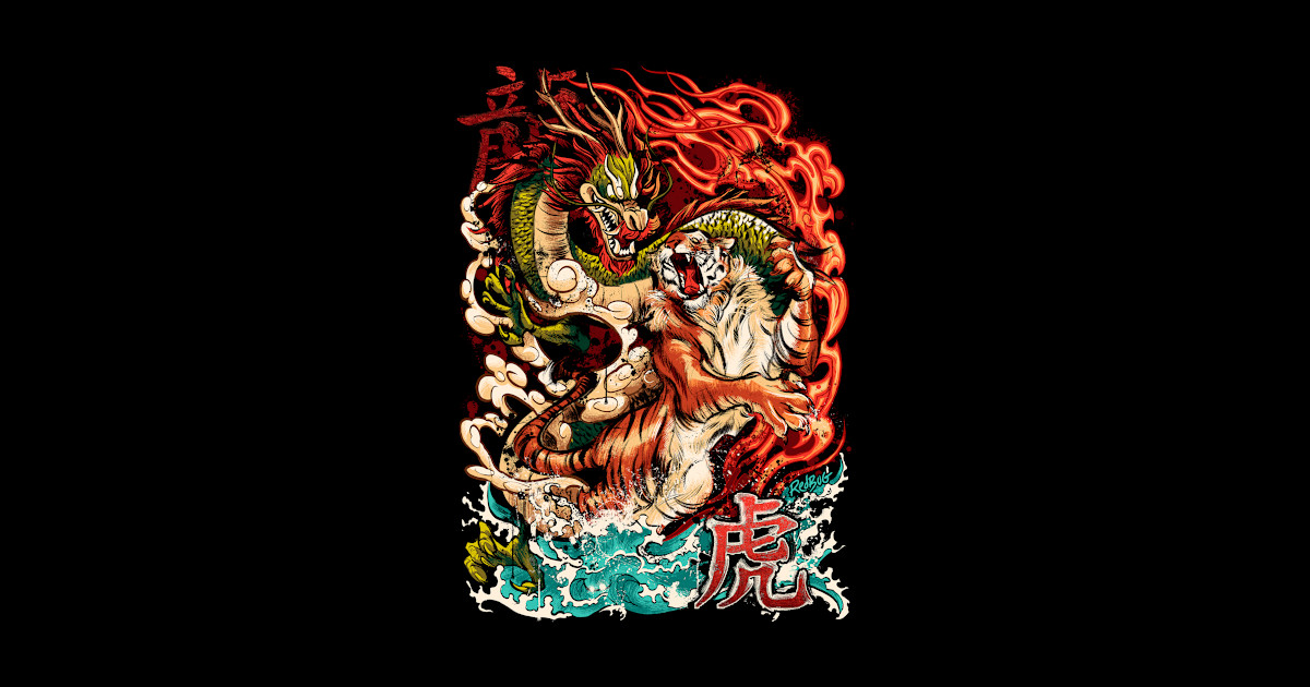 Legendary Duel - Asian Dragon - Sticker | TeePublic