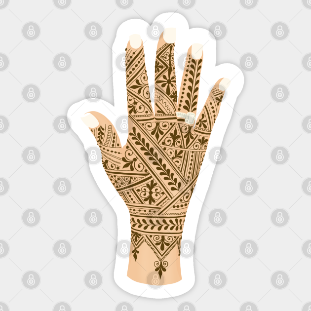 Moroccan Fessi Henna Tattoo - Brown Intricate Henna - Moroccan Fessi ...