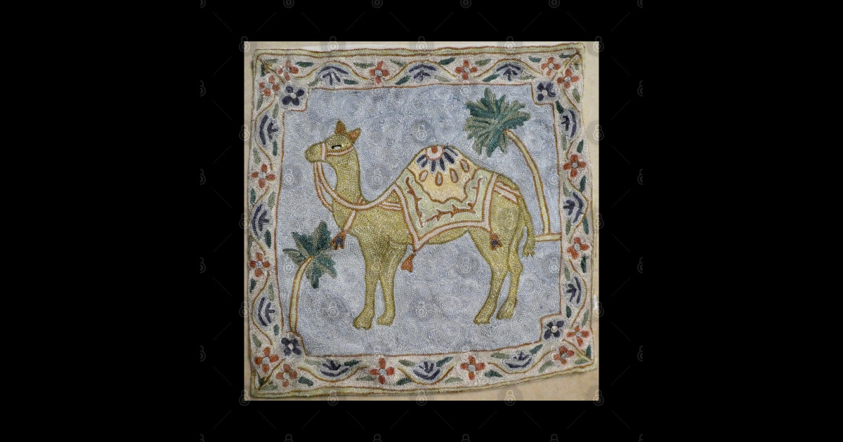 Embroidered Camel Pillow - Camel Pillow - Sticker | TeePublic