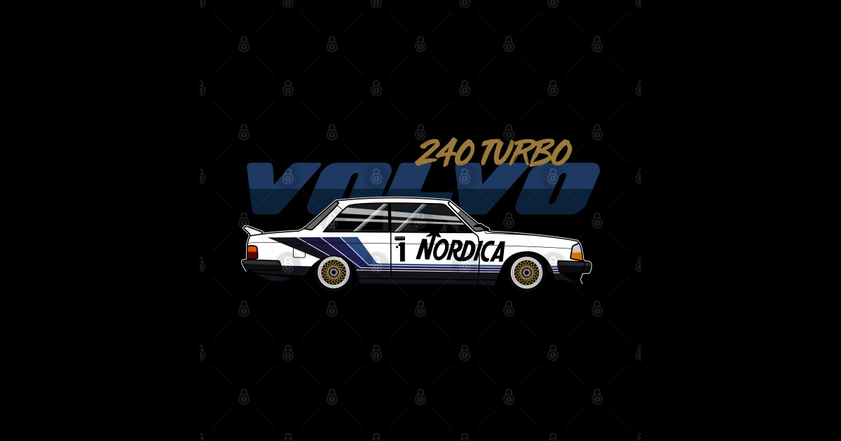 240 turbo - 240 - Sticker | TeePublic