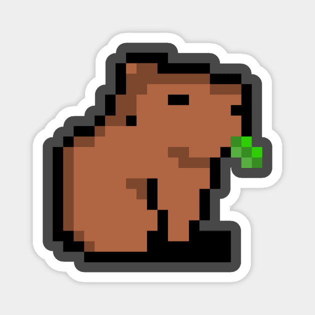 capybara pixel art - Capybara - Magnet | TeePublic