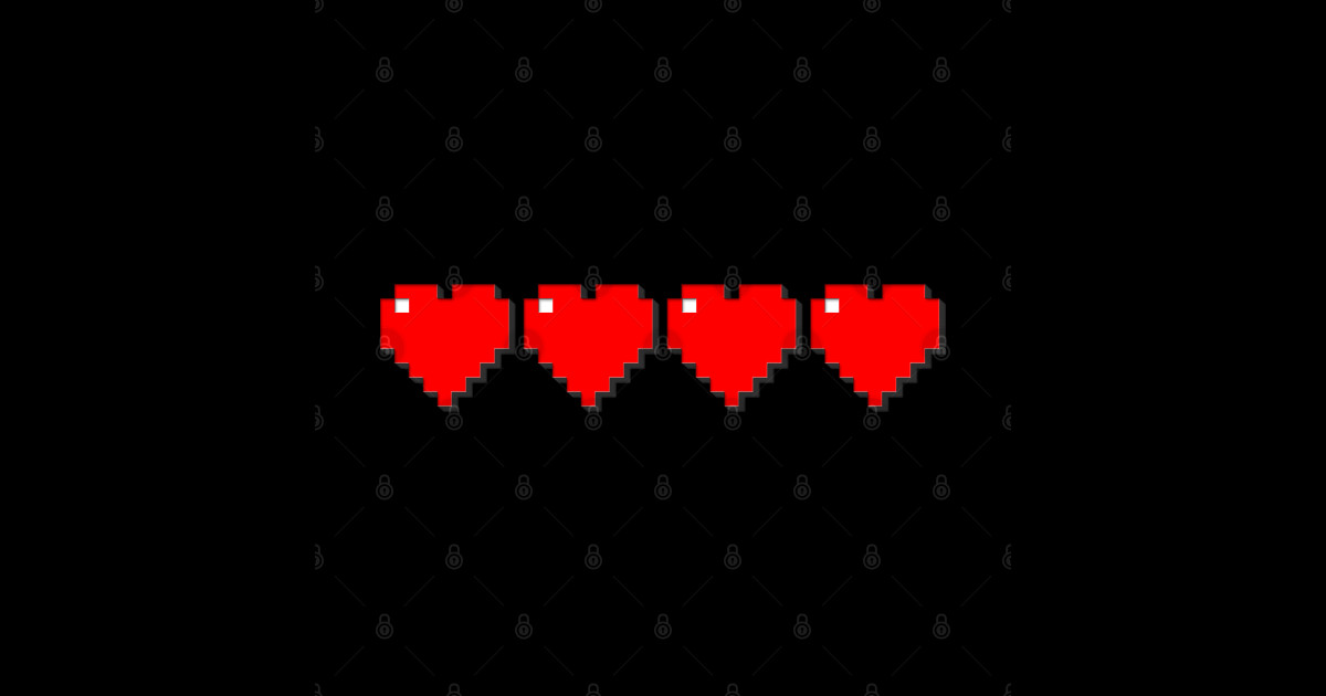 8 Bit Hearts - Hearts - T-Shirt | TeePublic