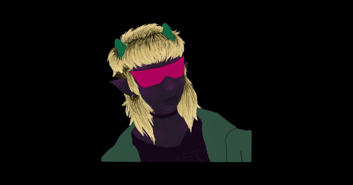 alien mullet - Mullet - Magnet | TeePublic