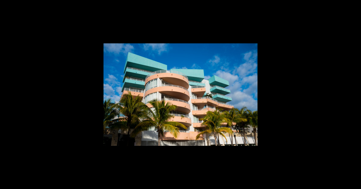 Miami Beach South Beach Art Deco Condos - Miami - Sticker | TeePublic