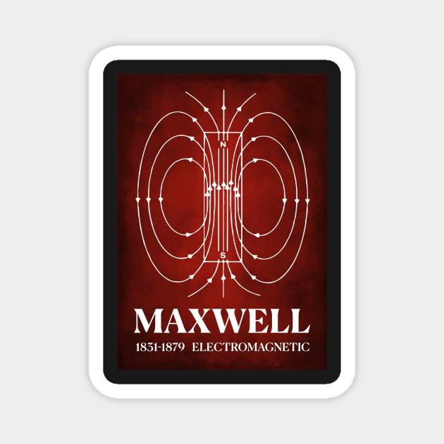Magnetic lines James Clerk Maxwell electromagnetic waves Poster ...