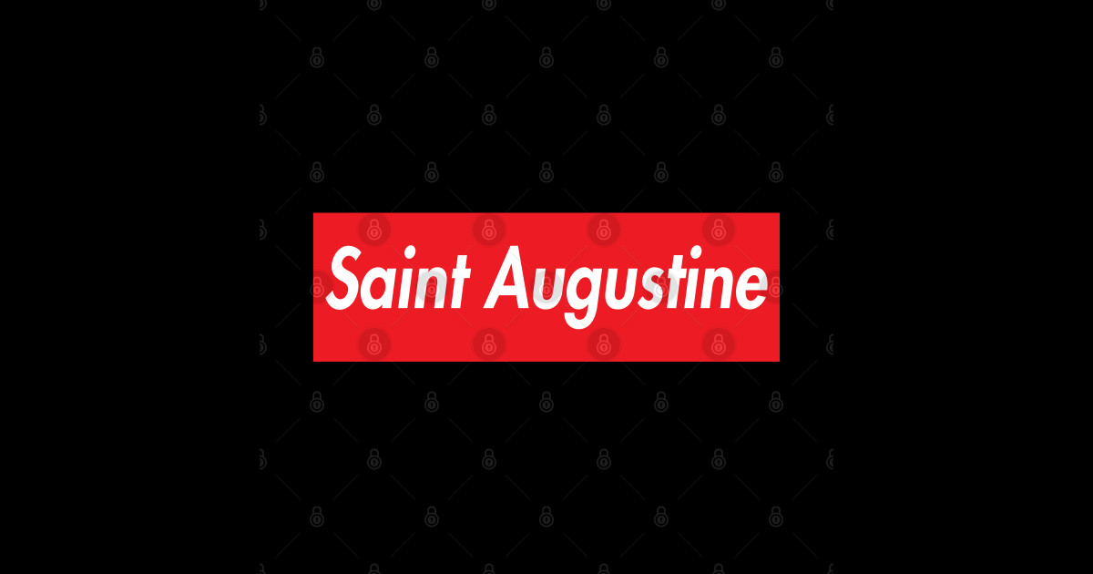 SAINT AUGUSTINE SUPER USA LOGO - Saint Augustine - Sticker | TeePublic