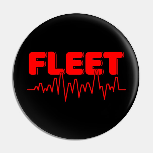Fleet graph - Fleet - Pin | TeePublic