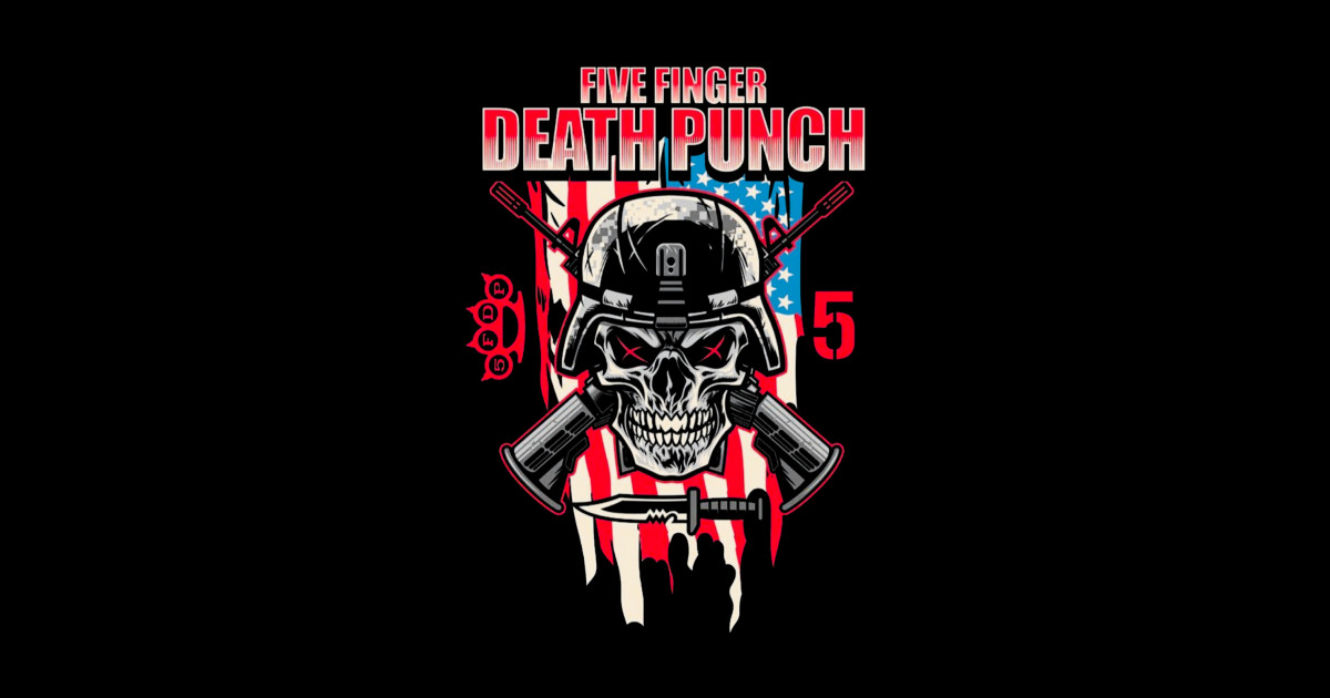 5FDP art best - Five Finger Death Punch - Sticker | TeePublic