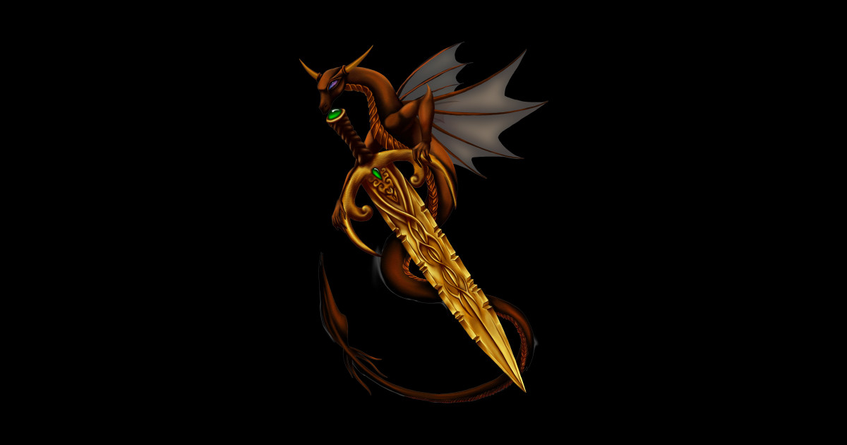 Dragon Dagger - Dagger - Sticker | TeePublic